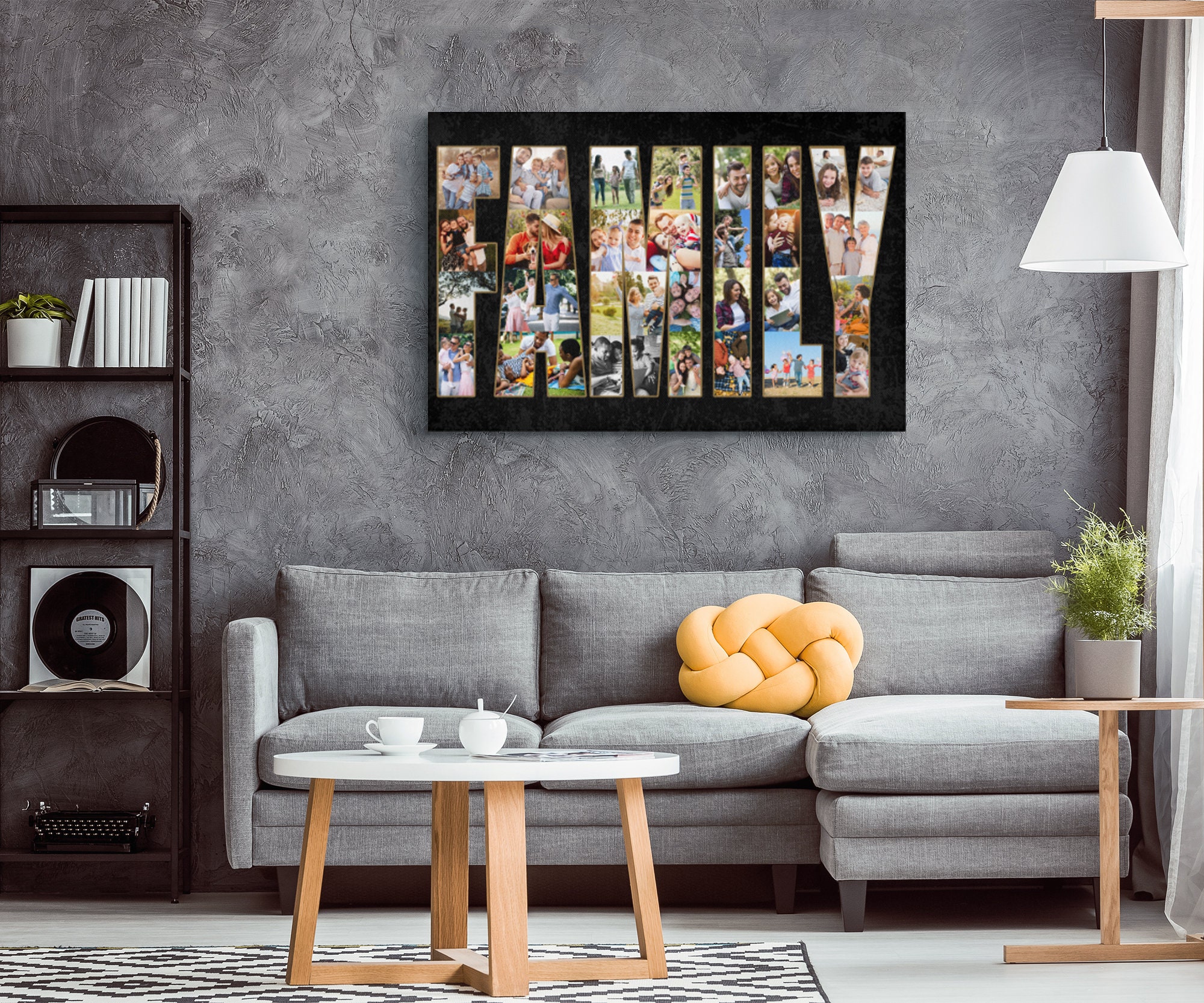 Family Photo Collage Family Canvas Wall Art Family Picture | Etsy