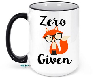 Zero Fox Given Mug | Etsy