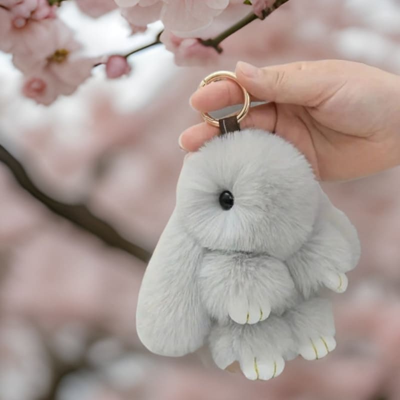 Rabbit Plush Keychain - Etsy