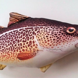 Fish Pillow ATLANTIC COD (gadus Morhua) Neck Pillow Animal Pillow Relax ...