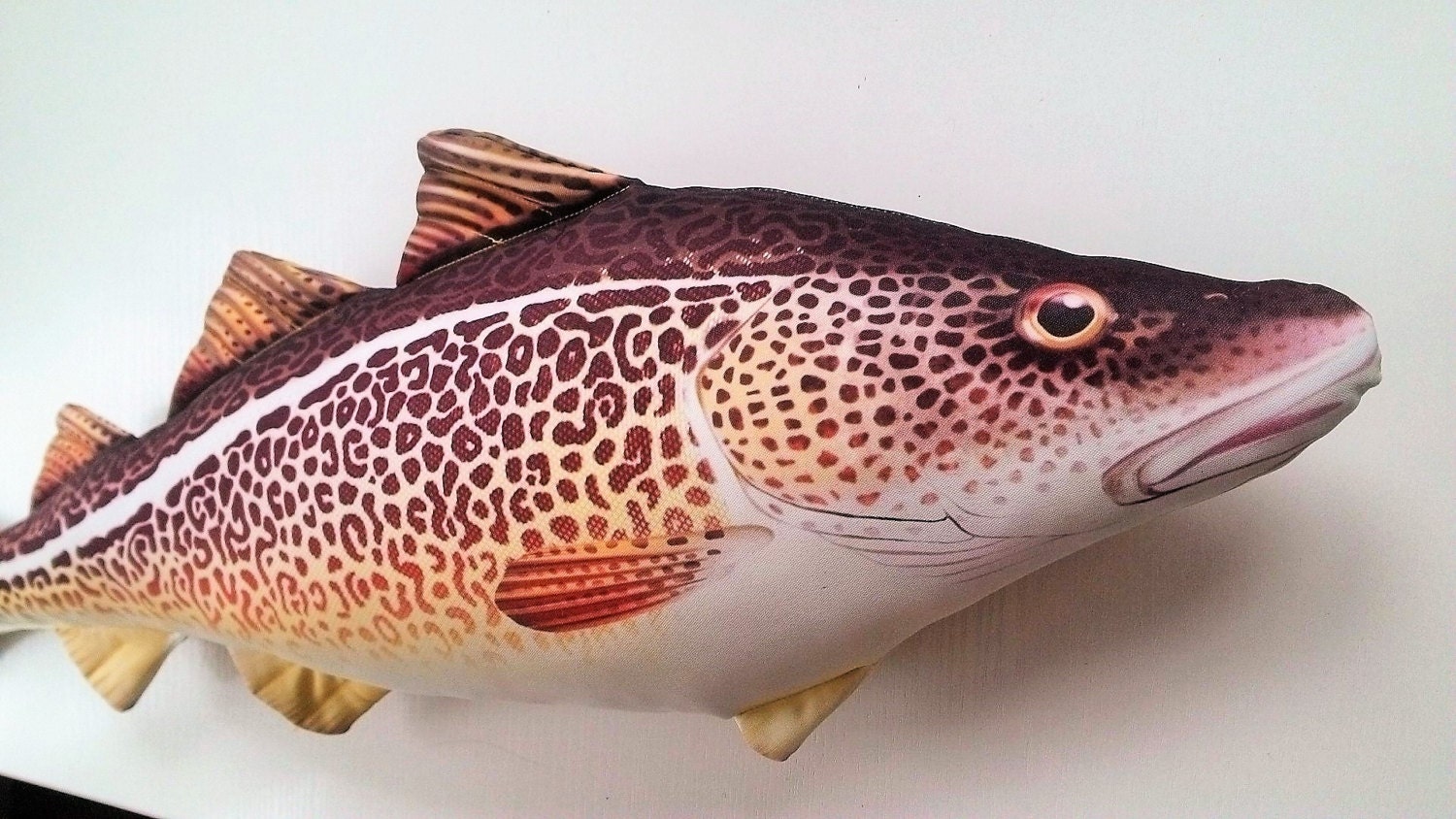 Fish Pillow ATLANTIC COD (gadus Morhua) Neck Pillow Animal Pillow Relax ...