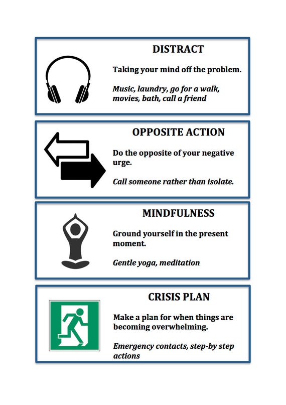 Coping Skill Card | Etsy