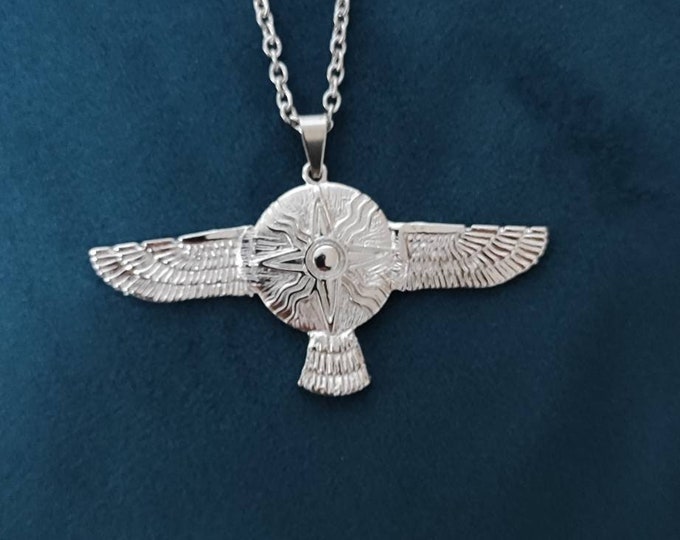 Assyrian Winged Sun God Pendant Recreation - Etsy