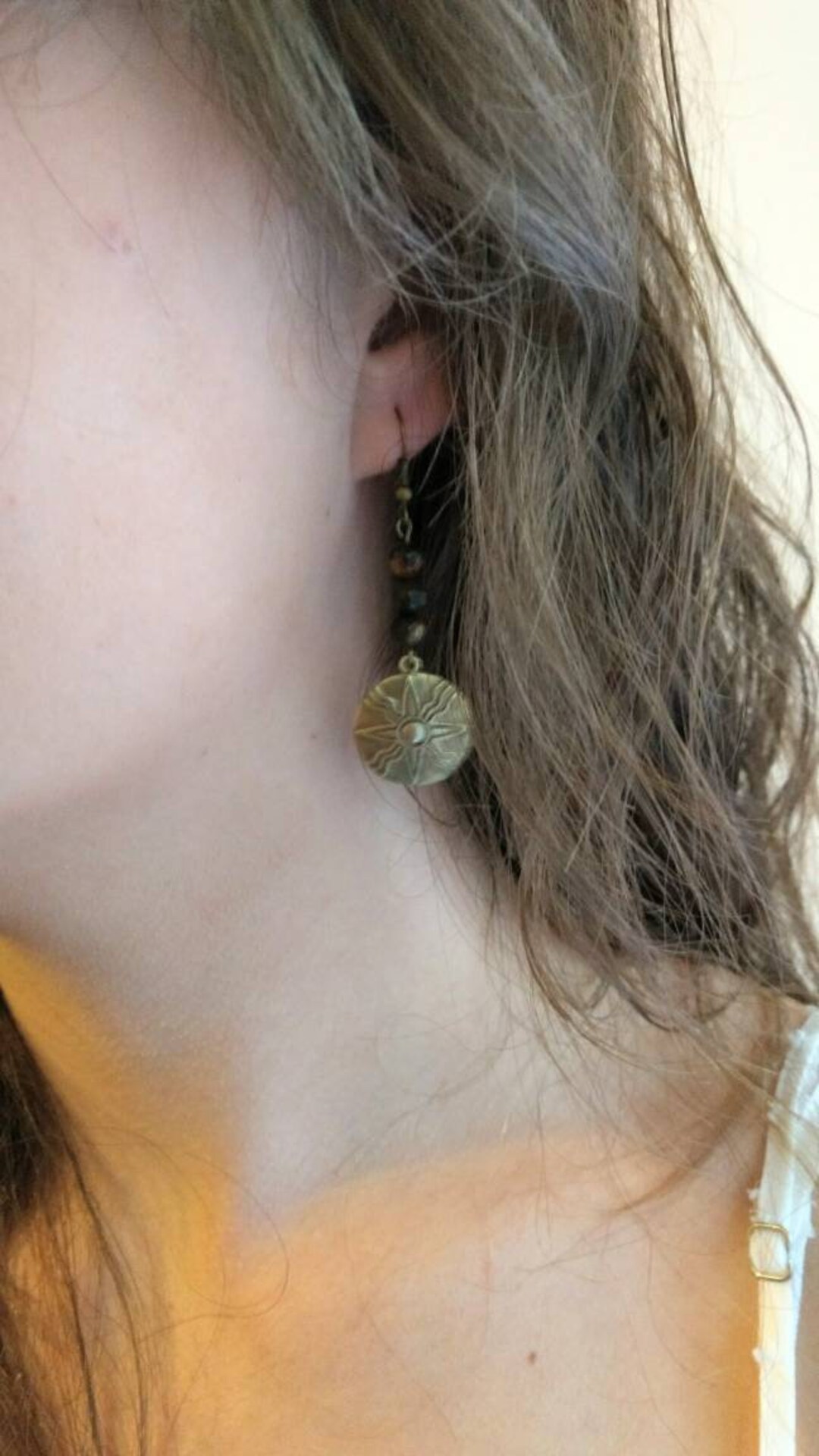 Sumerian Sun Disc God Shamash Anunaki Bronze Earrings. Rhodium - Etsy