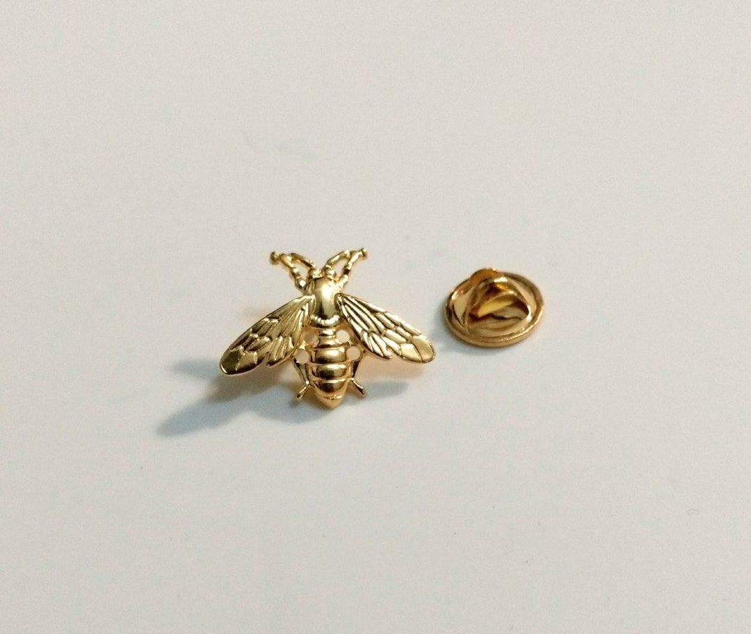 Gold-plated Queen Bee Pin | 925 Sterling Silver Pin, Unique Accessory ...