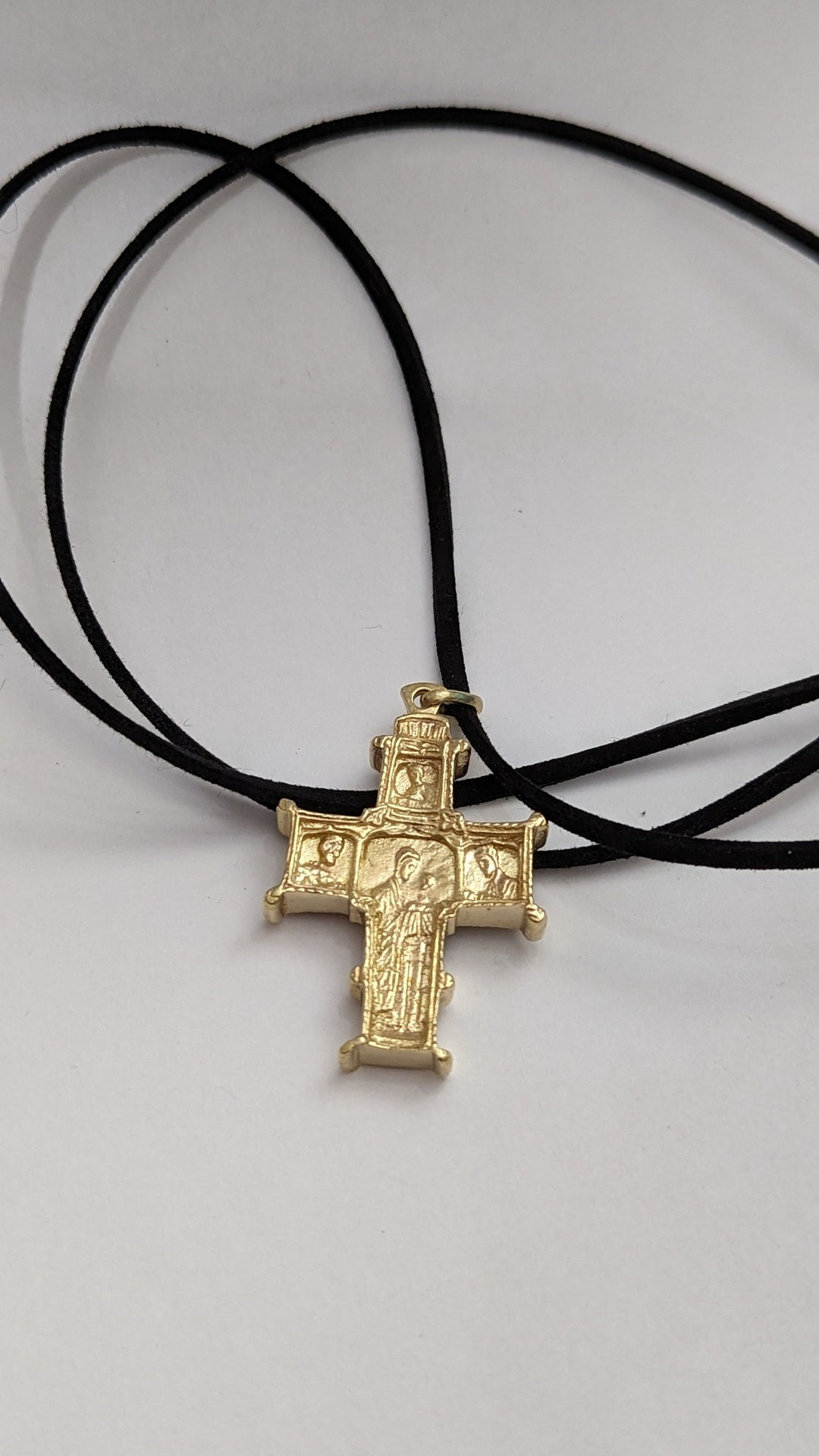 Antique Medieval Natural Brass Altarpiece Cross - Etsy