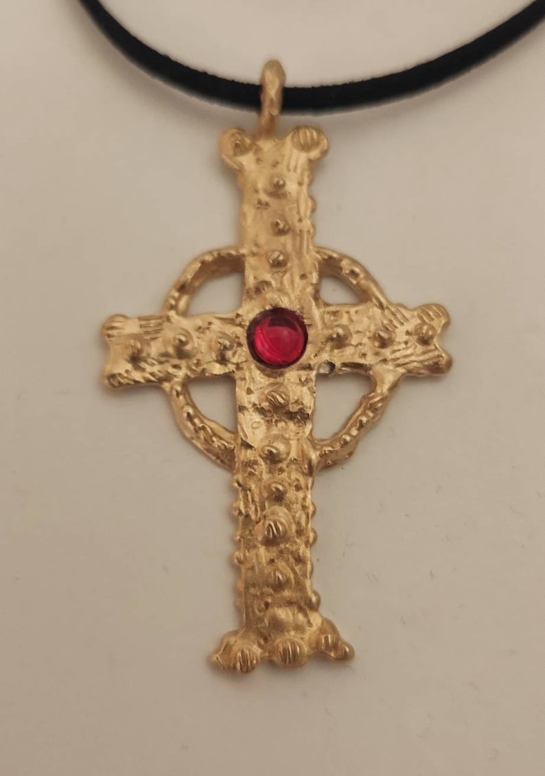 Medieval Cross Design Old Natural Brass - Etsy