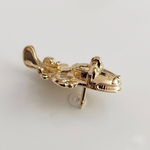 Quimbaya Flyer Ancient Aircraft Pin 24k Gold Plated Golden - Etsy