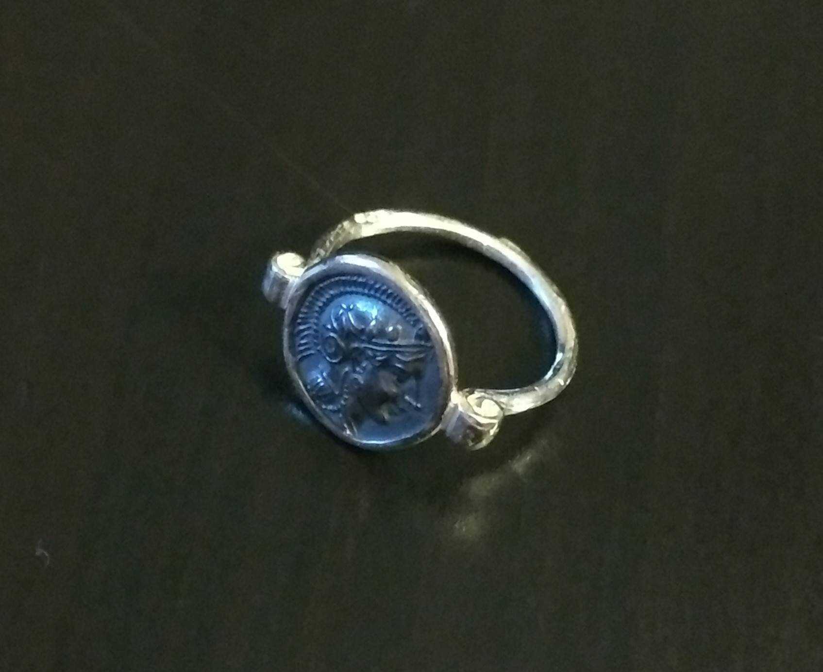 Athena ring Silver ring Greek coin Athena wisdom s-law silver | Etsy