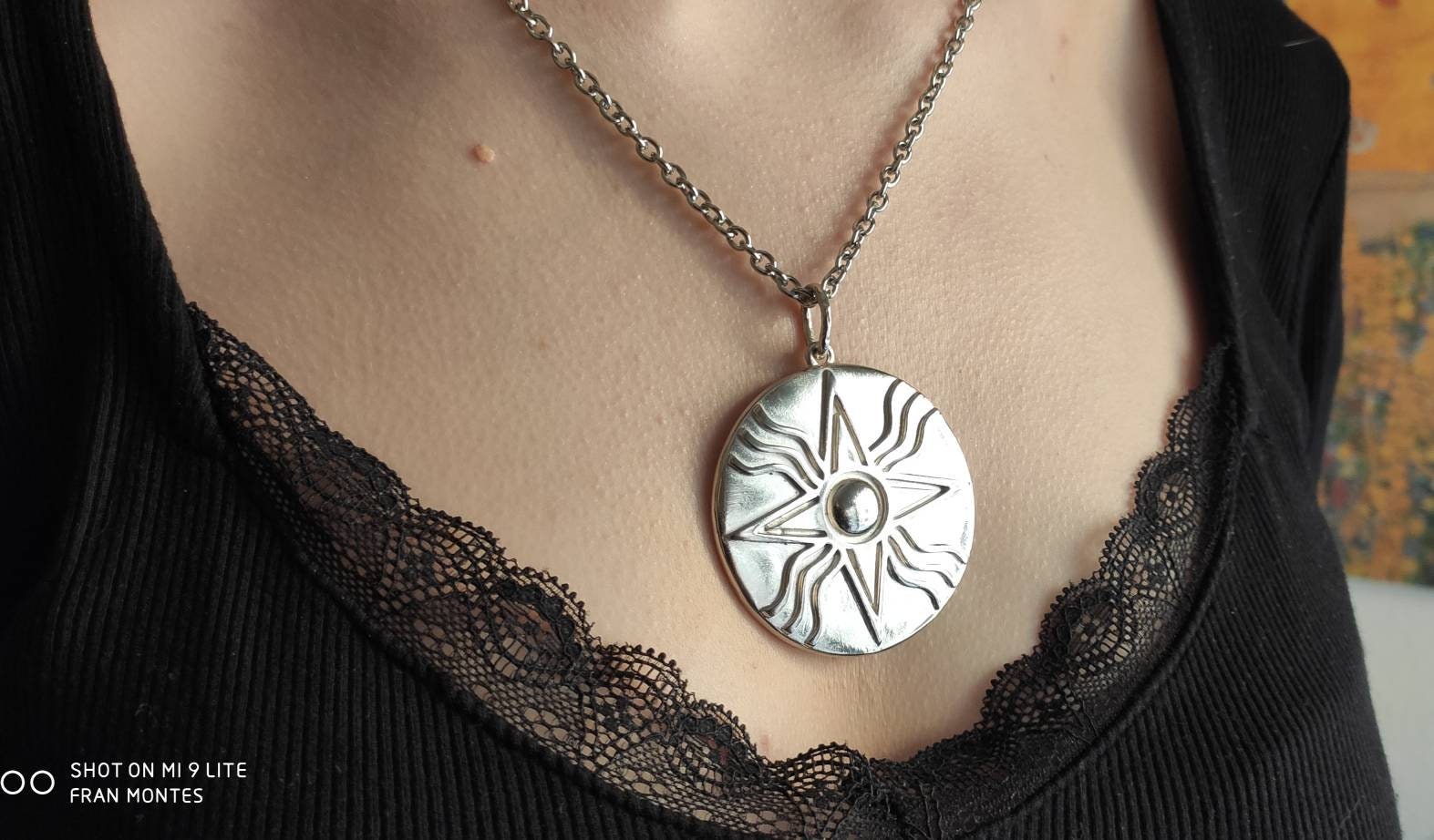 Sumerian solar disc medallion. 5 cmts in diameter. | Etsy