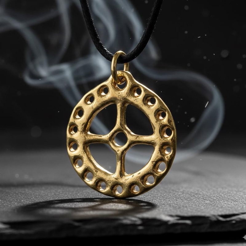 Solar Cross Pendant - Etsy