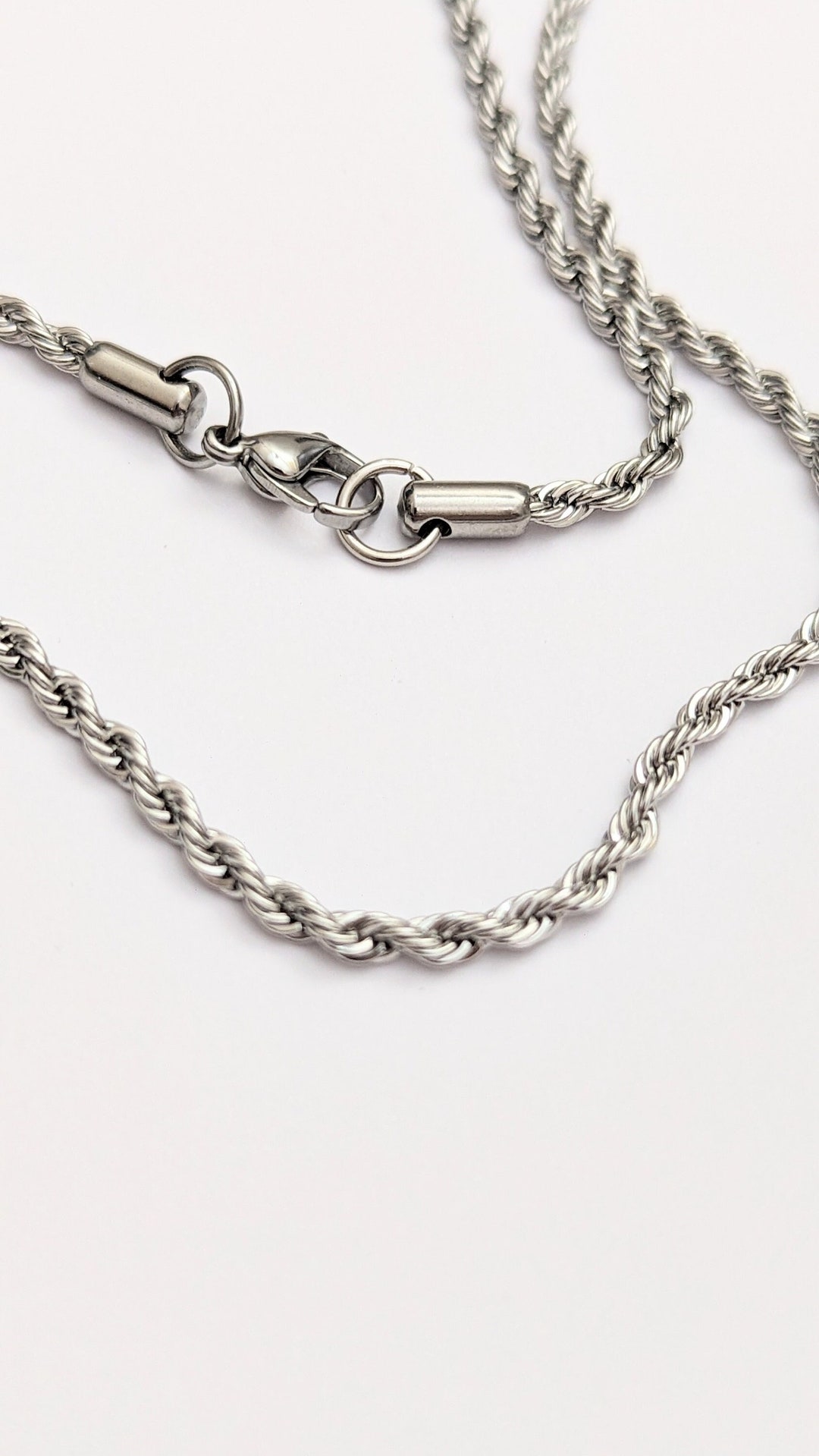 Stainless Steel Cord Chain - Etsy