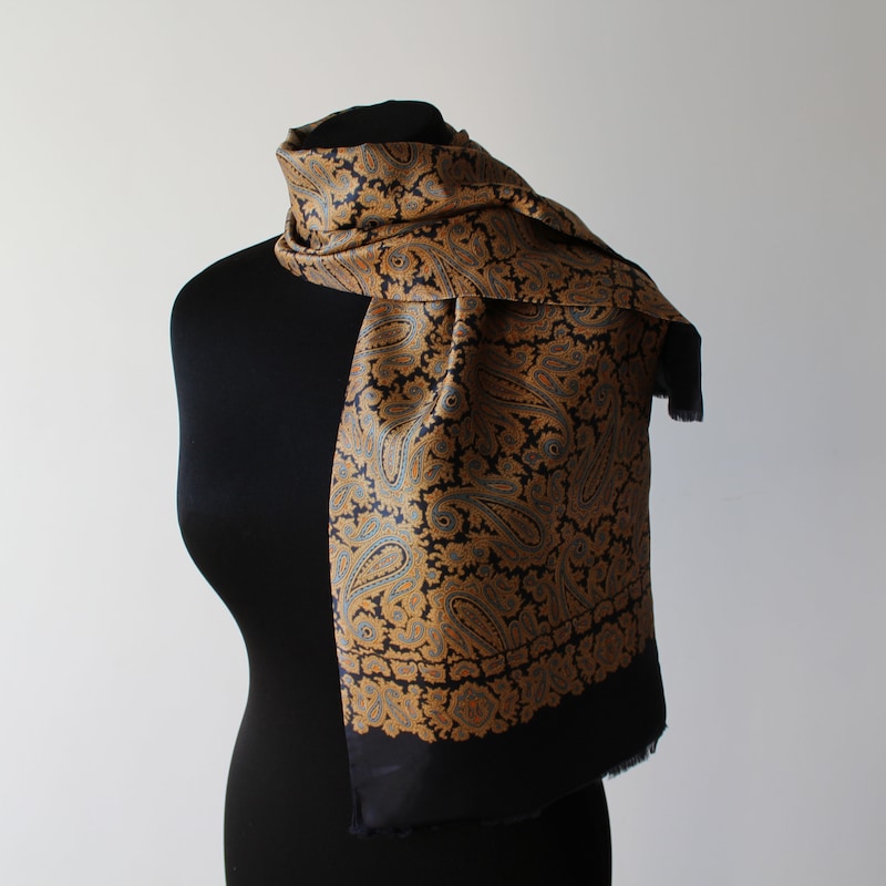 Silk Scarf Vintage - Etsy