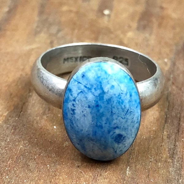 Blue Stone Ring - Etsy
