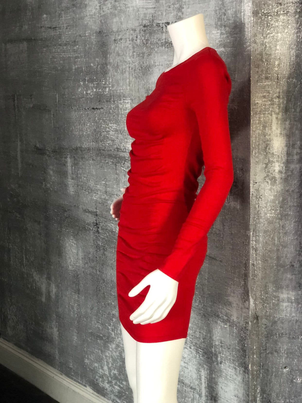 Sexy Red Bodycon Dress Long Sleeve Tight Dress Curvy Tight - Etsy