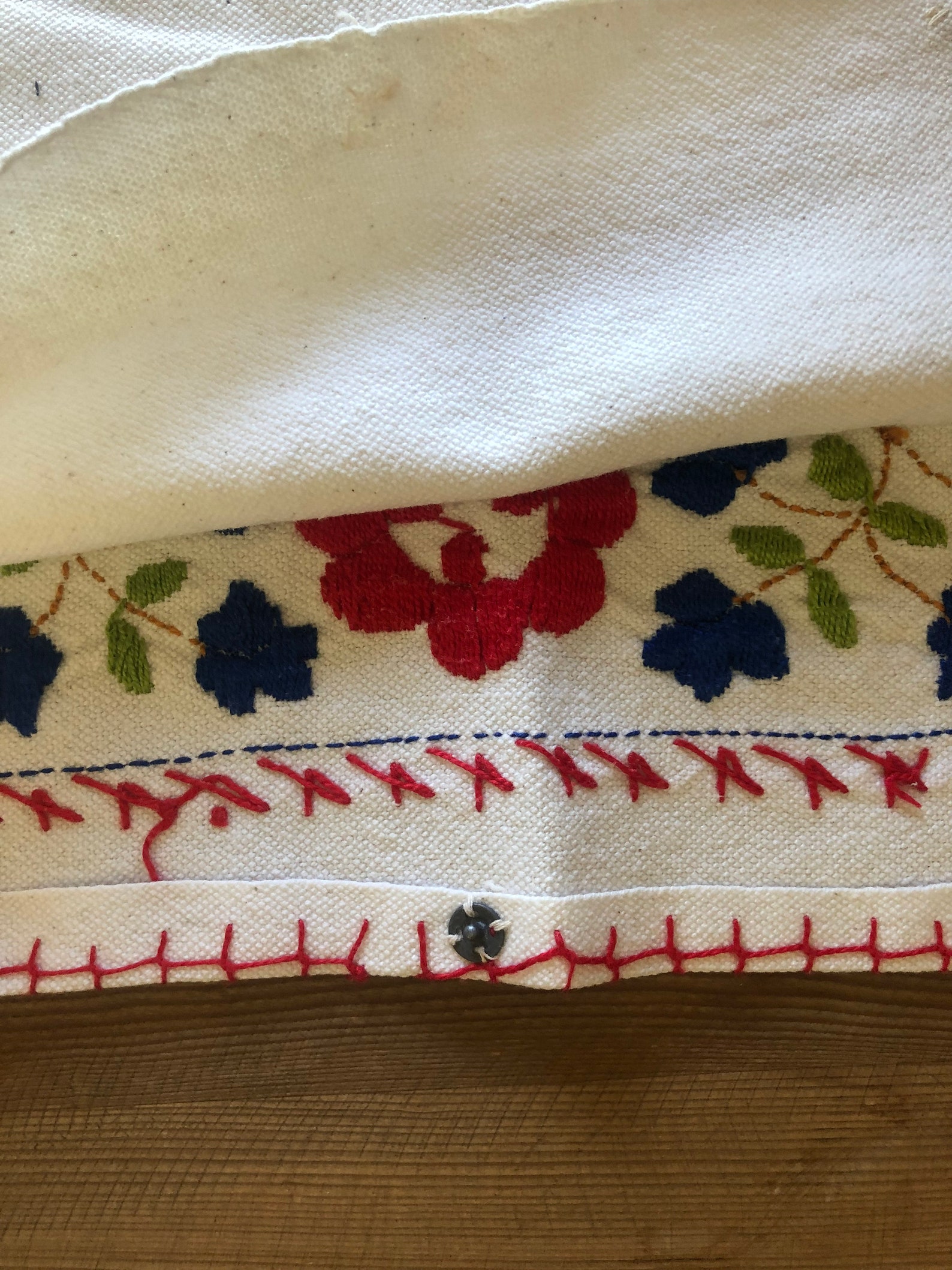 Antique Embroidered Flower Sack Pillowcase Vintage | Etsy