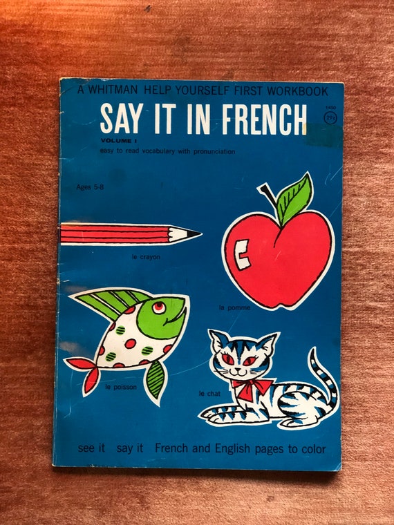 Vintage French Language Prints Mid Century French Picture | Etsy