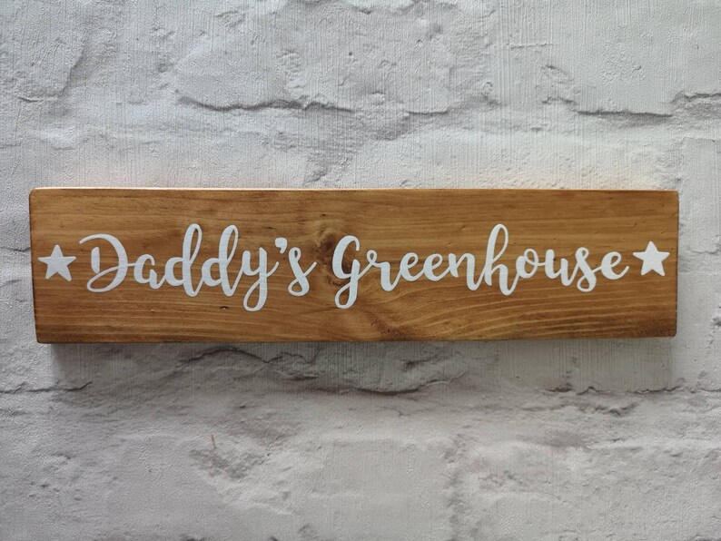 Personalised Shed Sign custom wooden sign Daddy's Shed | Etsy