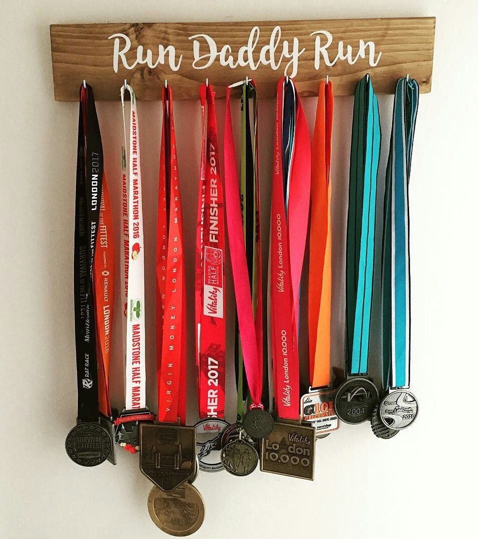 Wooden Medal Hanger Medal Hooks Medal Display Personalised - Etsy UK