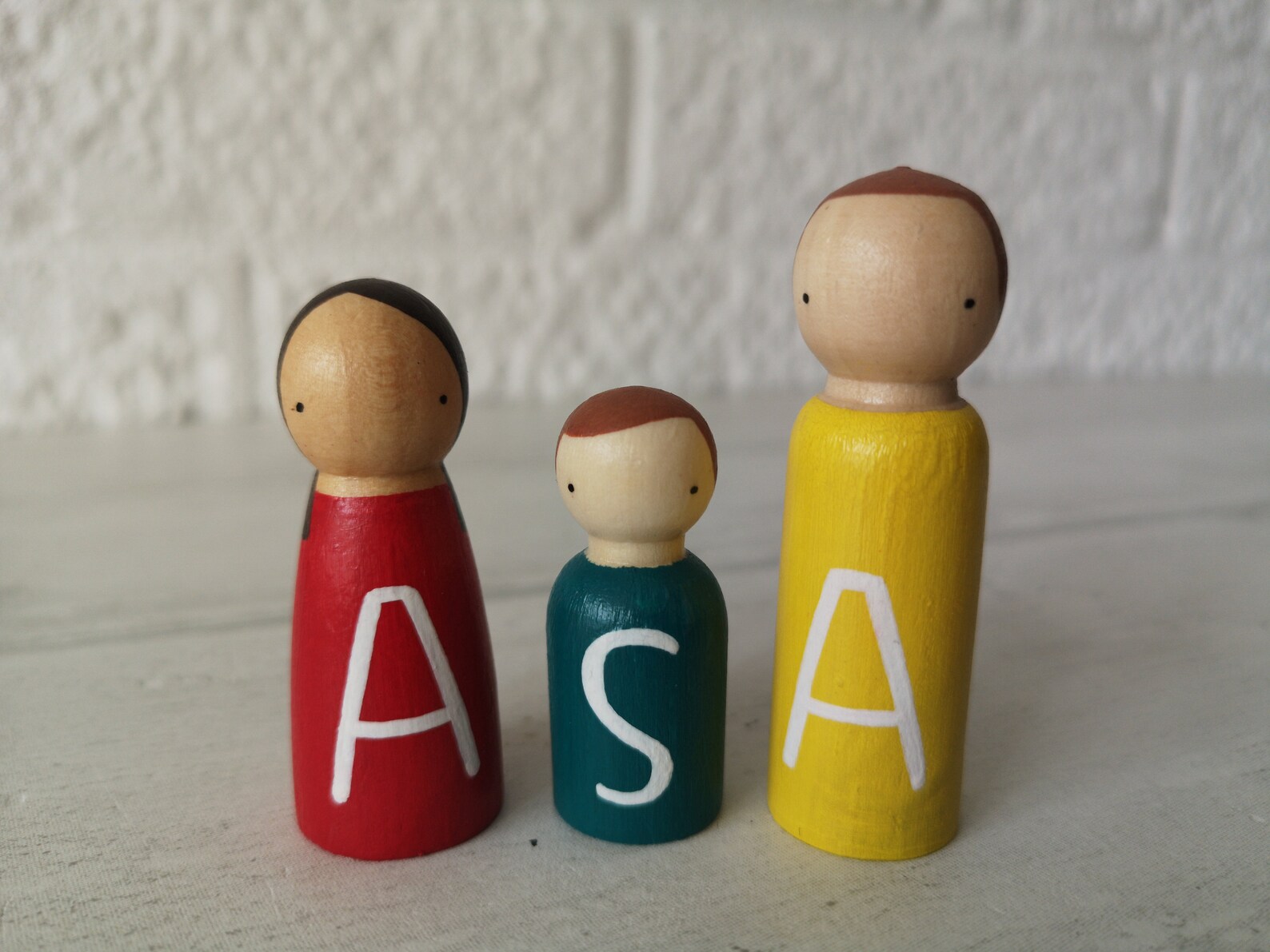 Personalised Letter Peg Dolls Name Peg Dolls New Baby Gift - Etsy