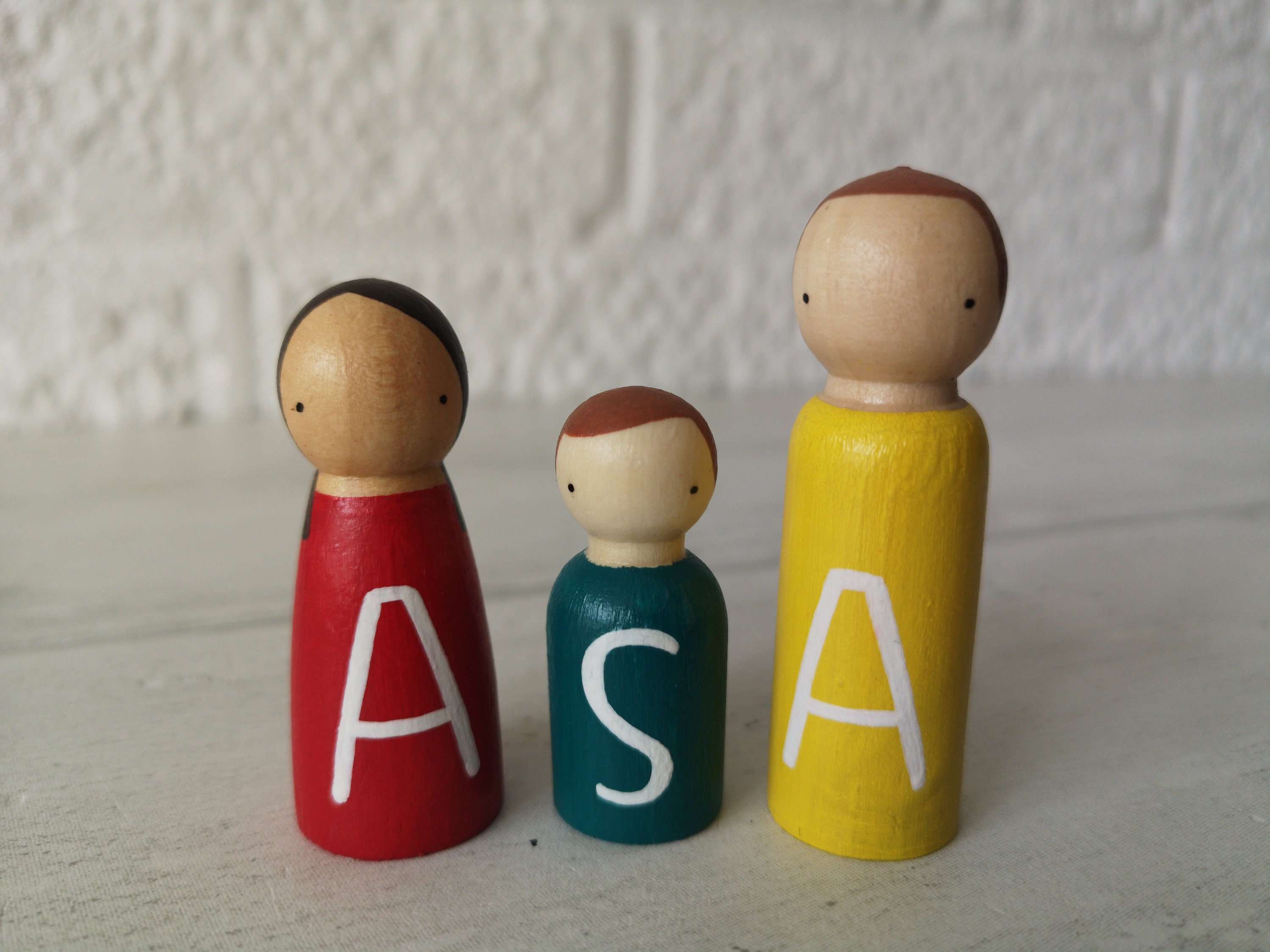 Personalised Letter Peg Dolls Name Peg Dolls New Baby Gift - Etsy UK