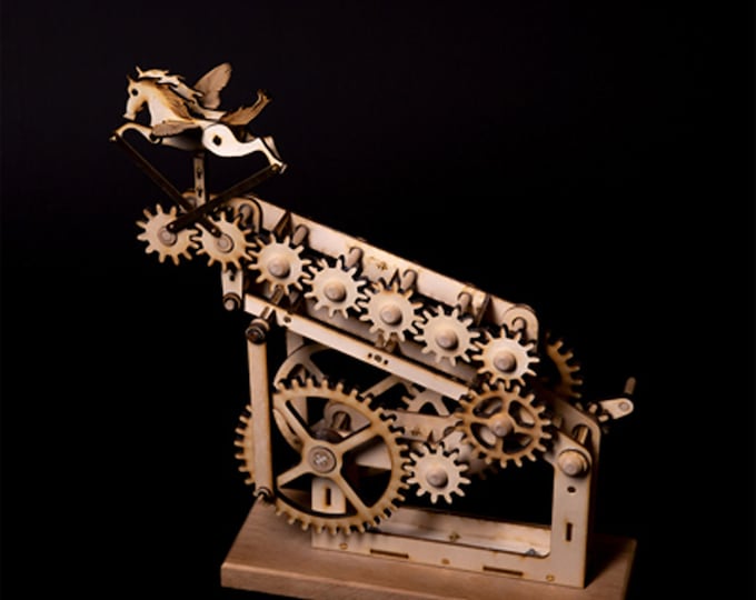Pegasus, an All Wood Automaton Model Kit - Etsy