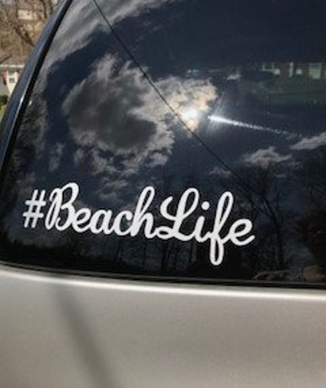 Hashtag Beach Life Car Decal, #beachlife Summer Car Decal, Beach Car ...