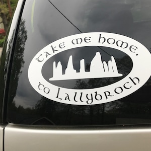 Outlander Inspired take Me Home to Lallybroch Car Decal, Outlander Gift ...