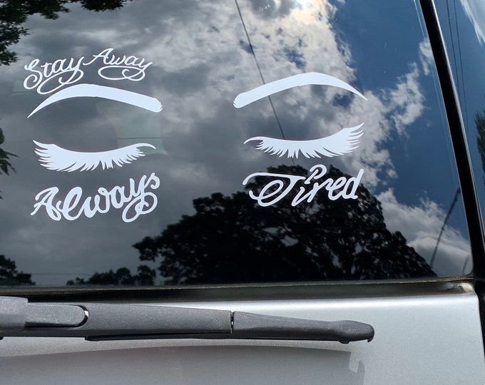 Post Malone "posty" Stay Away, Always Tired Vinyl Car Decal, Posty Stay ...