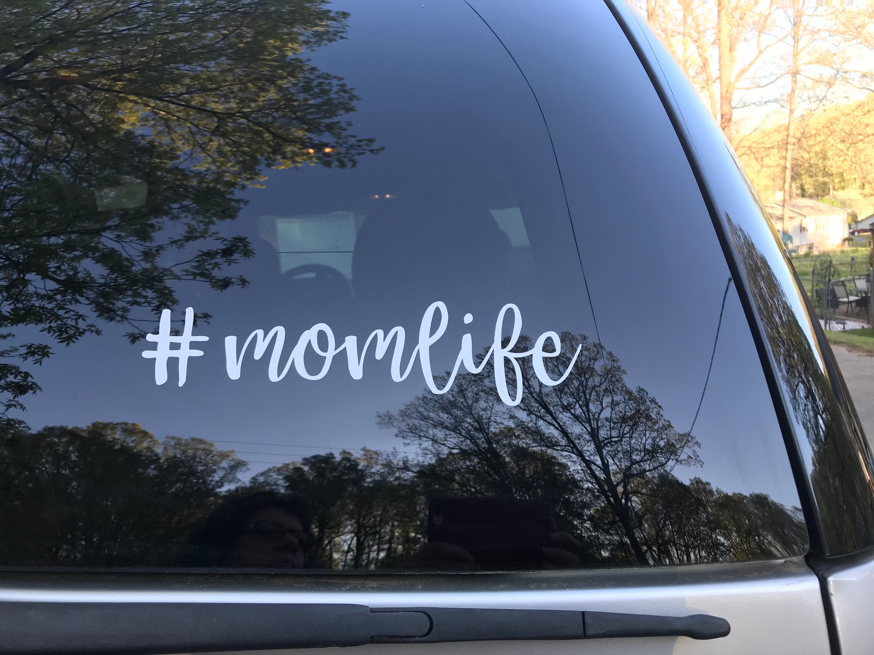 Hashtag Mom Life Car Decal momlife Car Decal Mom Car Decal | Etsy