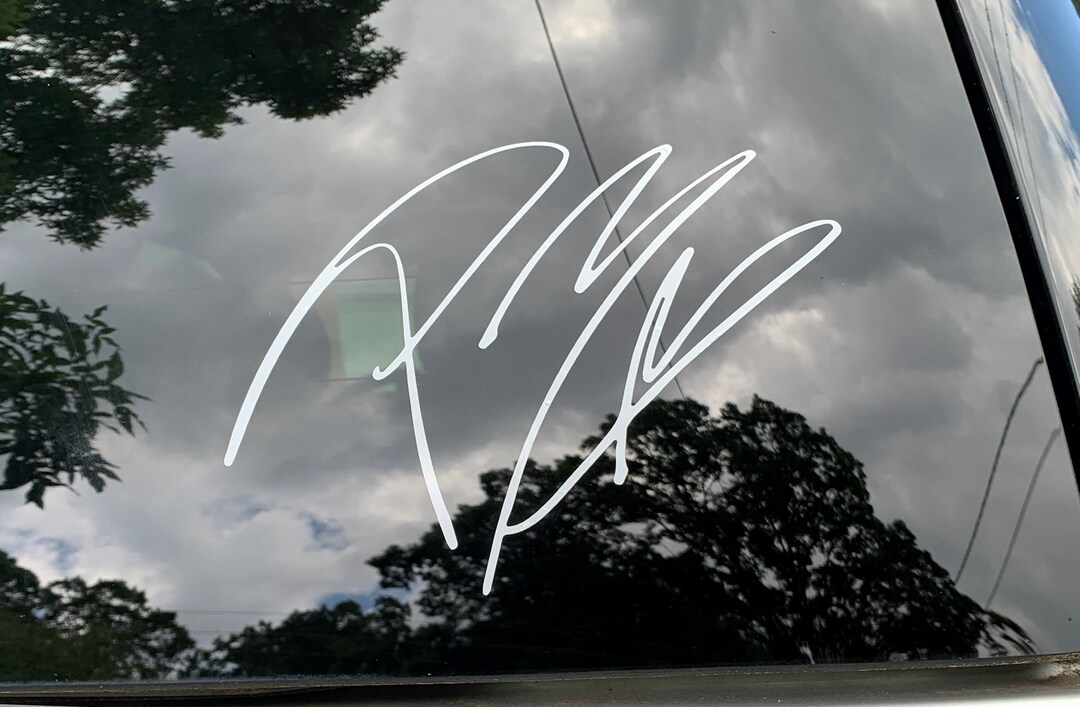 Post Malone Posty Vinyl Car Decal, Post Malone autograph decal, Posty ...