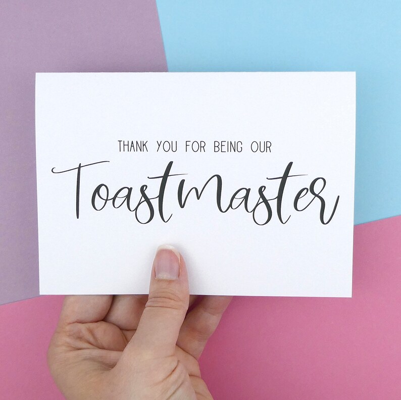 Toastmaster Thank You Card Thank You for Being Our - Etsy