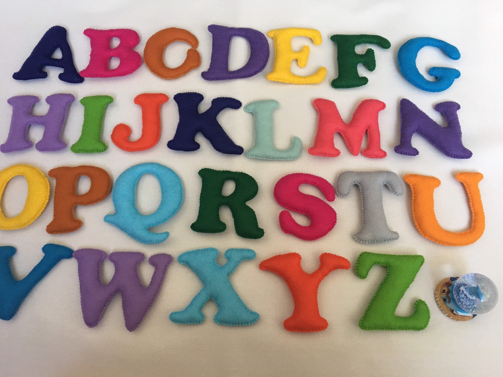 Handmade English Alphabets With Hand-sewn Cloth Bag, Educational Soft ...