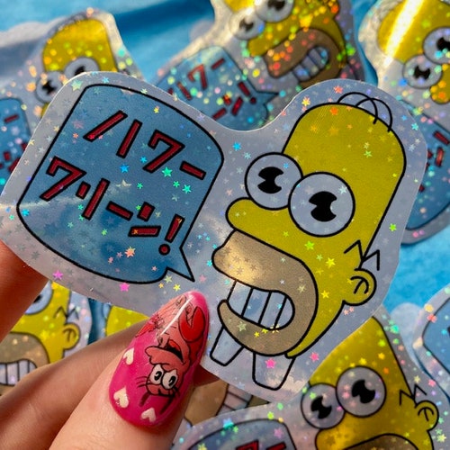 The Simpsons Sticker Homer Simpson Vinyl Sticker Mr Plow | Etsy