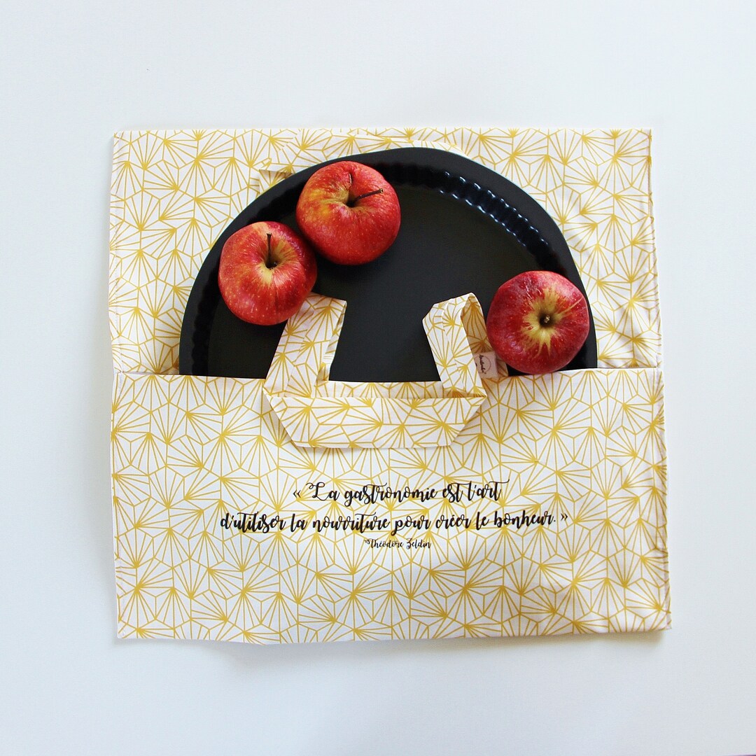 Pie Carrier, Pie Bag, Quote, Cooking Gift, Food Bag, Pastry Cloth Bag ...