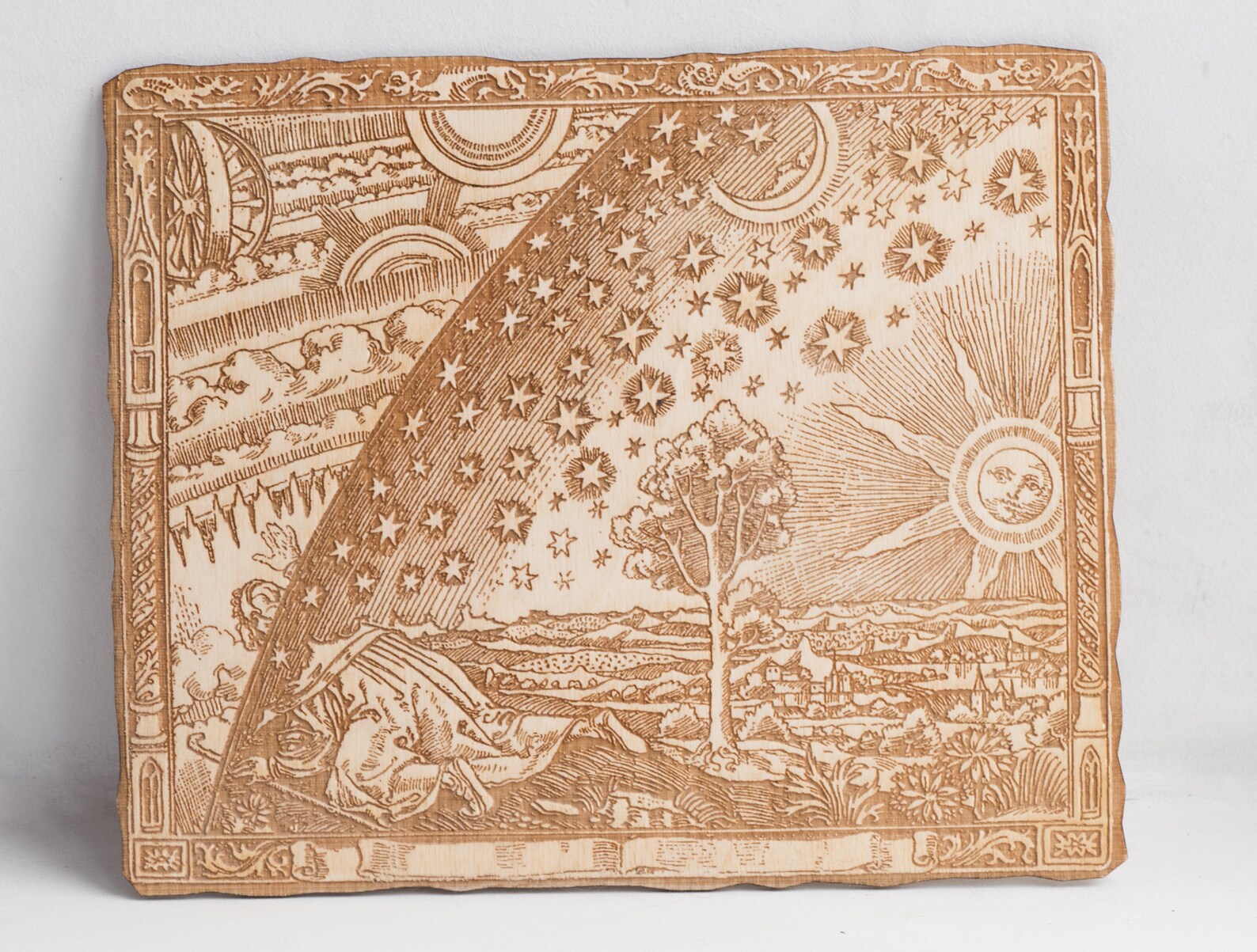 Flammarion Engraving Laser Woodcut Version Wall Art | Etsy