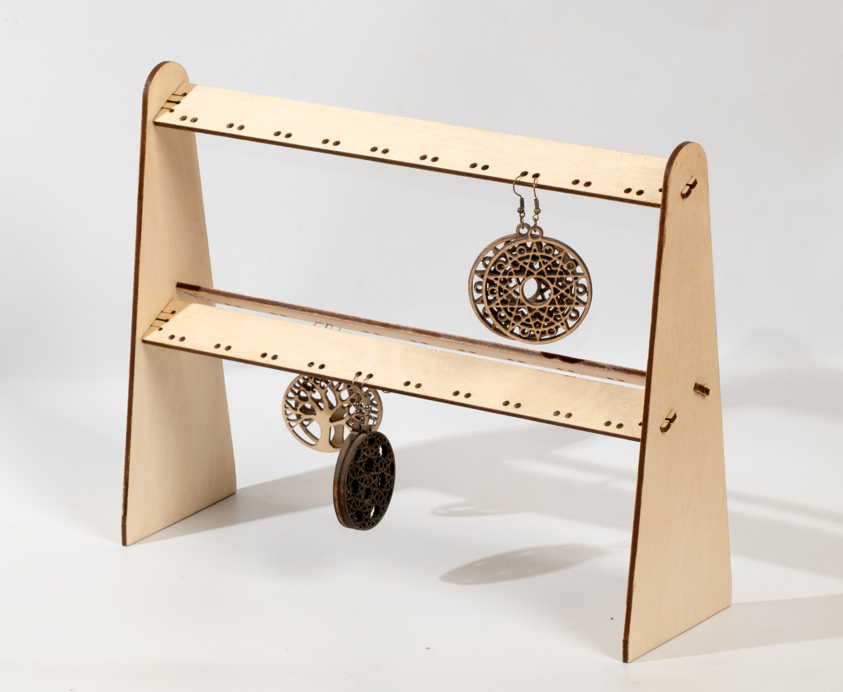 Wooden Earring Stand earring Holder-earring Rack Foldable | Etsy