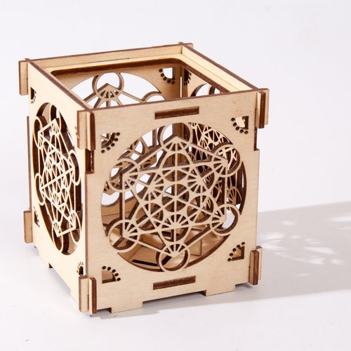 Tibetan Hindu Sri Yantra Wooden Tealight Shadow Lantern Candle - Etsy India