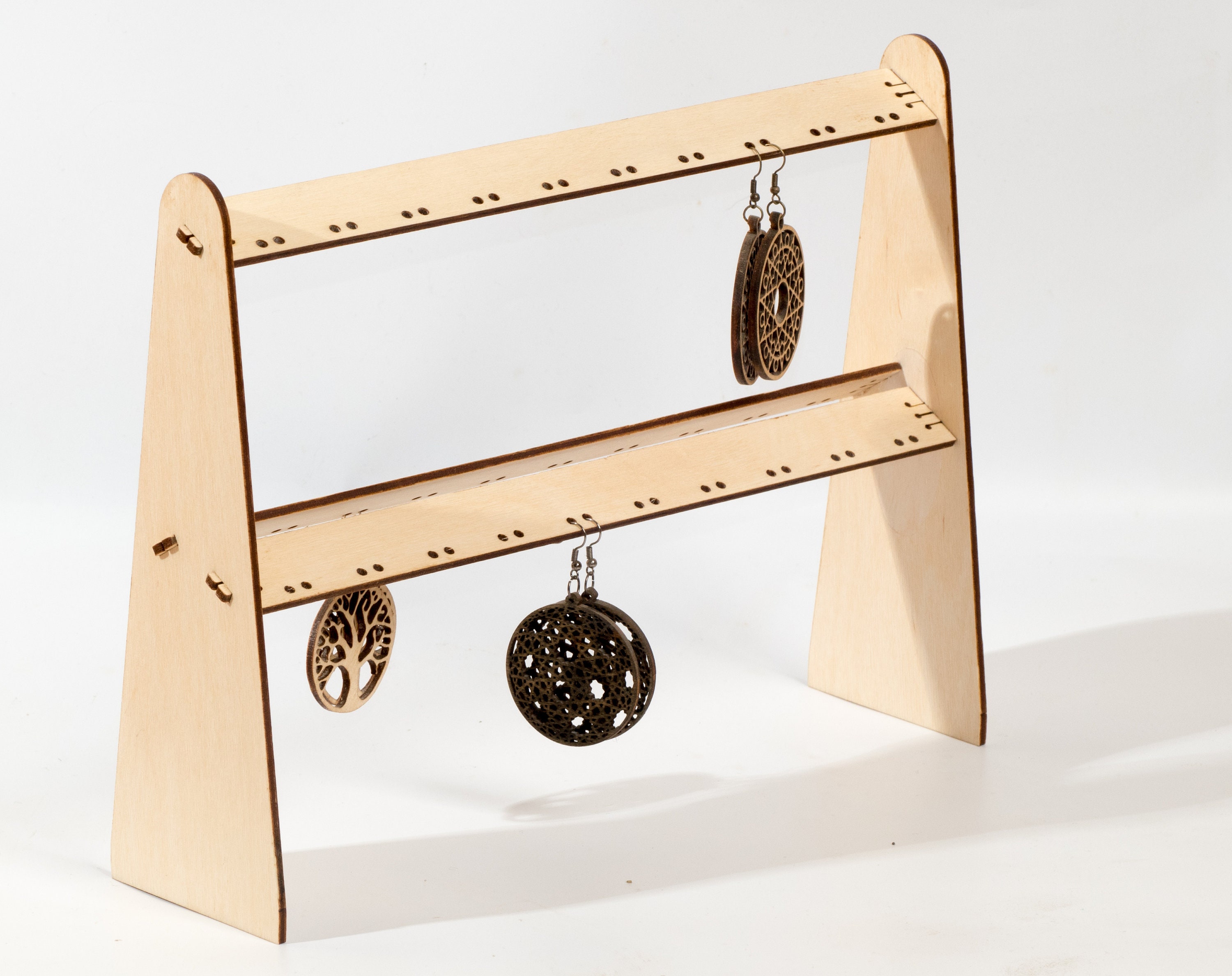 Wooden Earring Stand earring Holder-earring Rack Foldable | Etsy