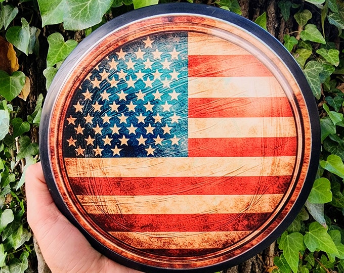 Vintage Flag - Disc Golf Disc, American Flag, Unique Design Art ...