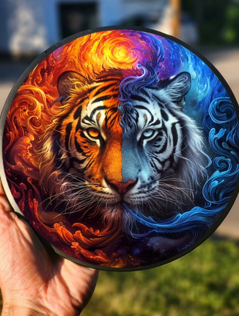 Tiger Aura - Disc Golf Disc, Frisbee Golf, Custom Discs, Digital Art - Etsy
