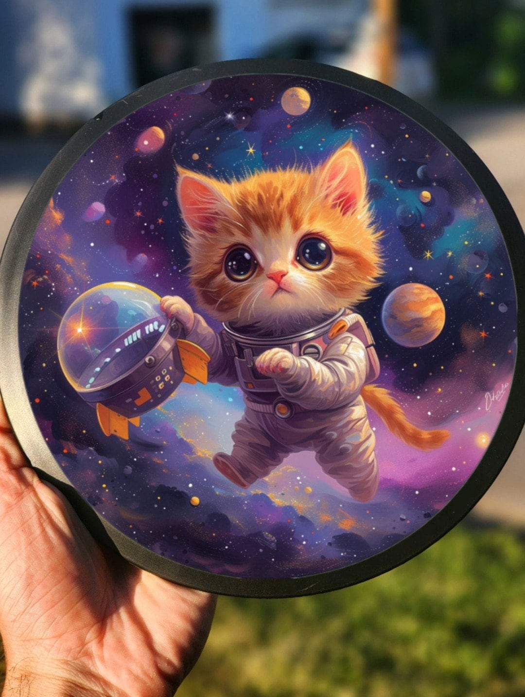 Space Kitty - Disc Golf Disc, Frisbee Golf, Frisbee, Cat, Custom Discs ...