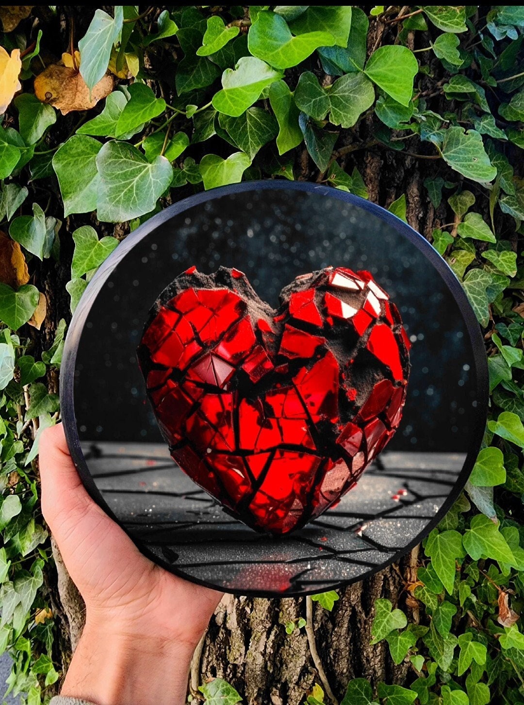 Broken Heart Disc Golf Disc, Frisbee Golf, Custom Discs, Digital Design ...