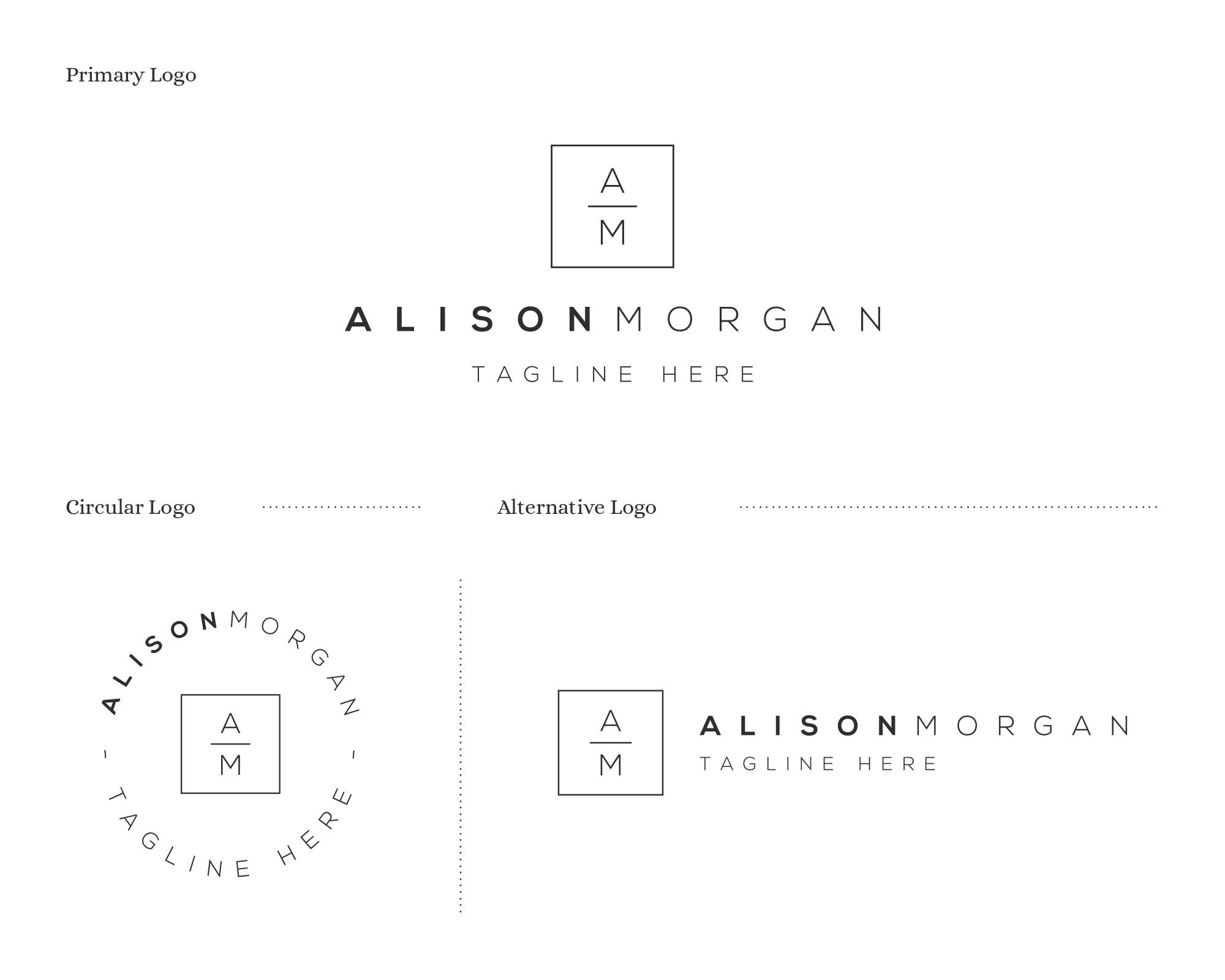 Branding Kit. Initials Logo. Photography Logo. Custom Logo
