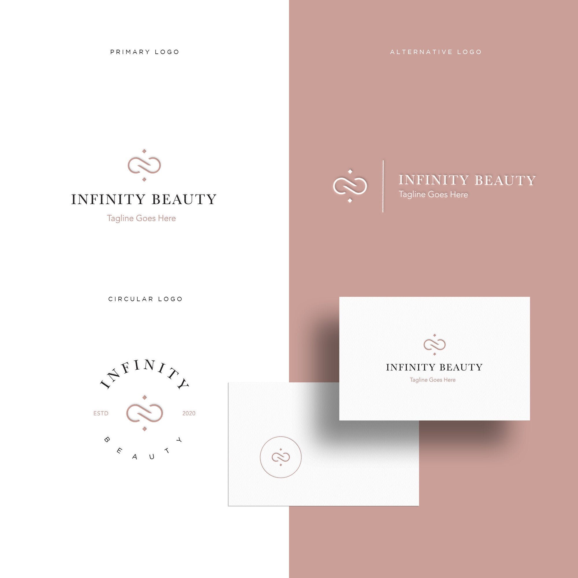 Infinity Logo Design. Premade Branding. Premade Logo. Infinity - Etsy