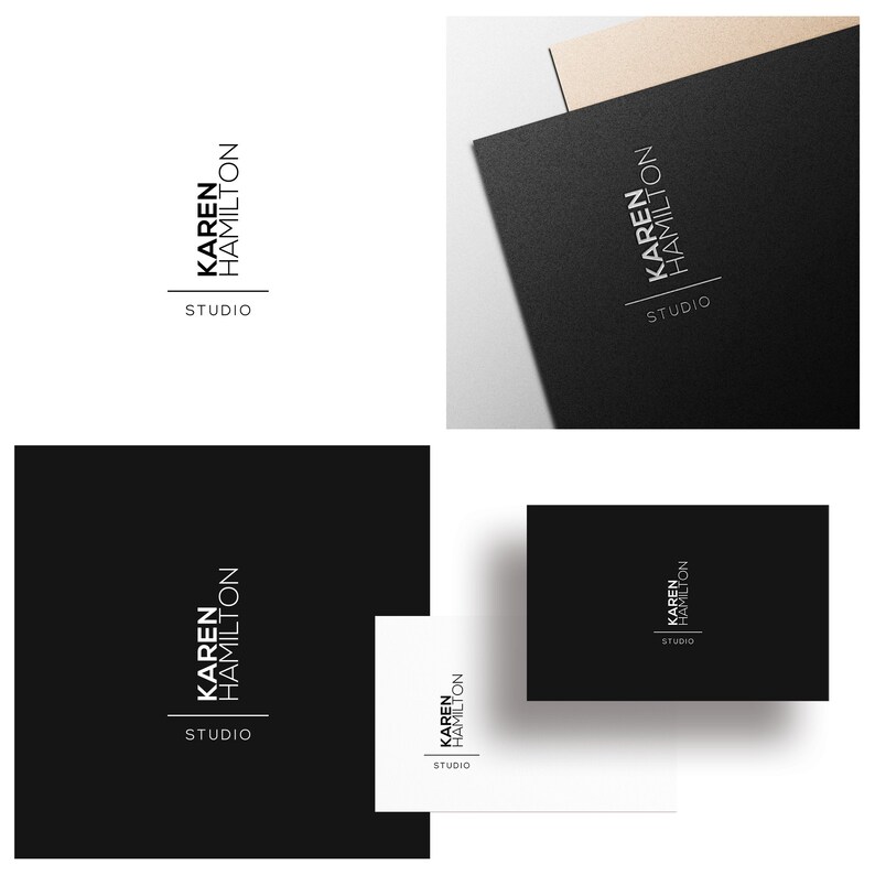 Vertical Logo Design. Professional Premade Logo Design. - Etsy