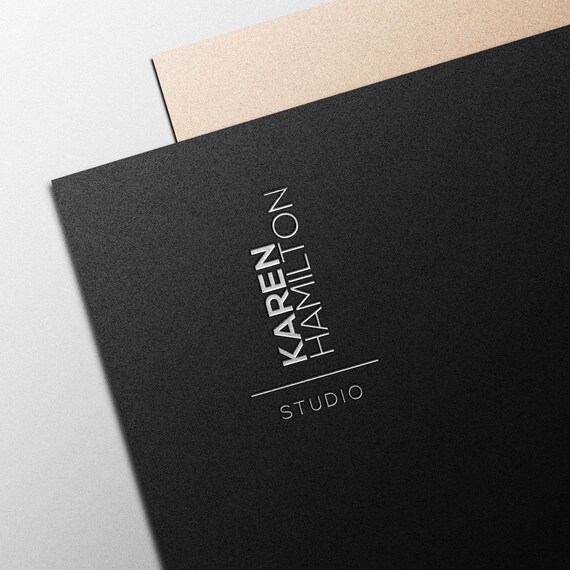 Vertical Logo Design. Professional Premade Logo Design. - Etsy