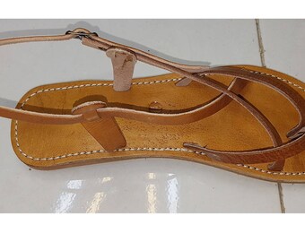 Moroccan sandals leather sandals arabian sandals natural | Etsy