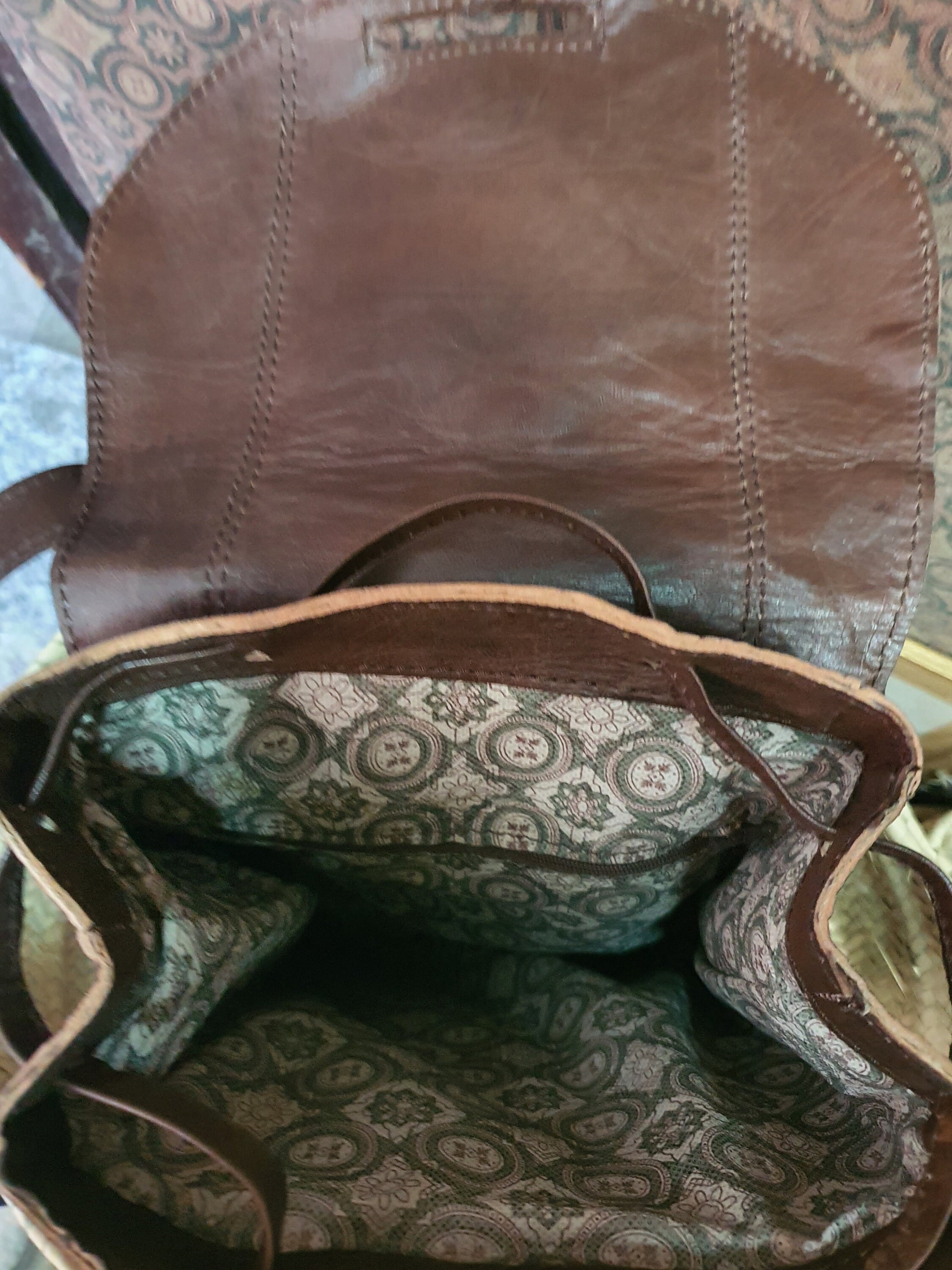 Leather Backpack Moroccan Backpack Traditional Backpack - Etsy