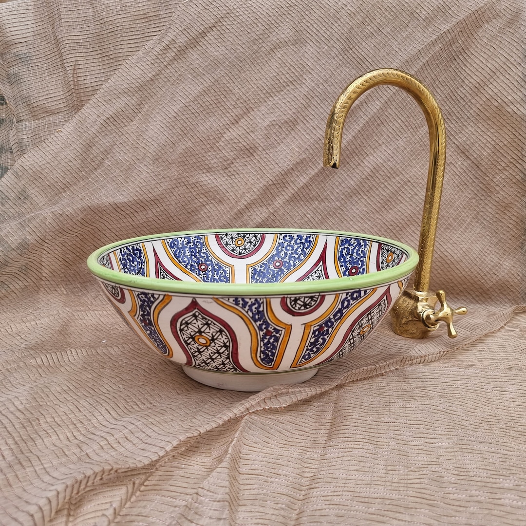 Pottery Sink, Decorative Sink, Traditional Sink, Moroccan Sink ...